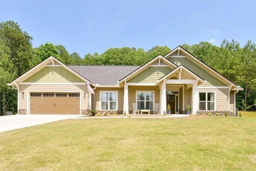 Single-Story Craftsman Style 3-Bedroom West Tisbury Home with 2-Car ...