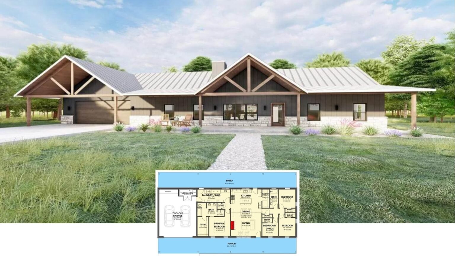 Step Inside This 1,850 Sq. Ft. 4-Bedroom Ranch-Style Home — Must See ...