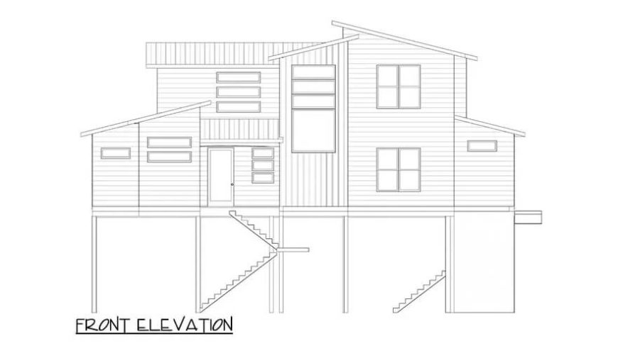 Elevated 4-Bedroom Modern Home with Balcony and Covered Patio (Floor ...