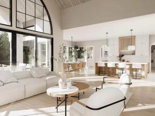 Transitional 7-Bedroom French Country Home with 2-Bed Apartment and ...