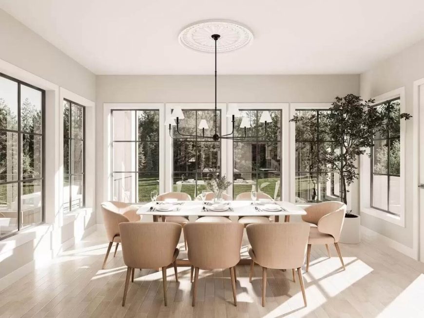 Transitional 7-Bedroom French Country Home with 2-Bed Apartment and ...