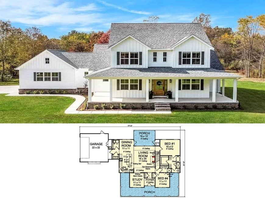 101 Farmhouse Floor Plans & House Plans