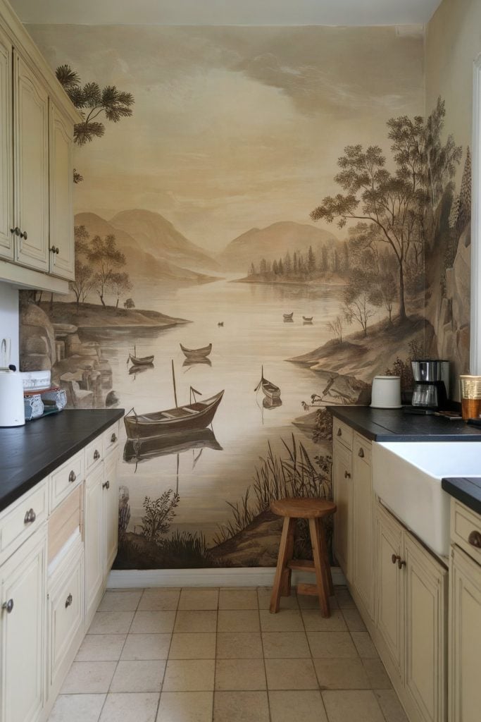 23 Kitchen Wallpaper Ideas to Add Personality and Character to Your ...