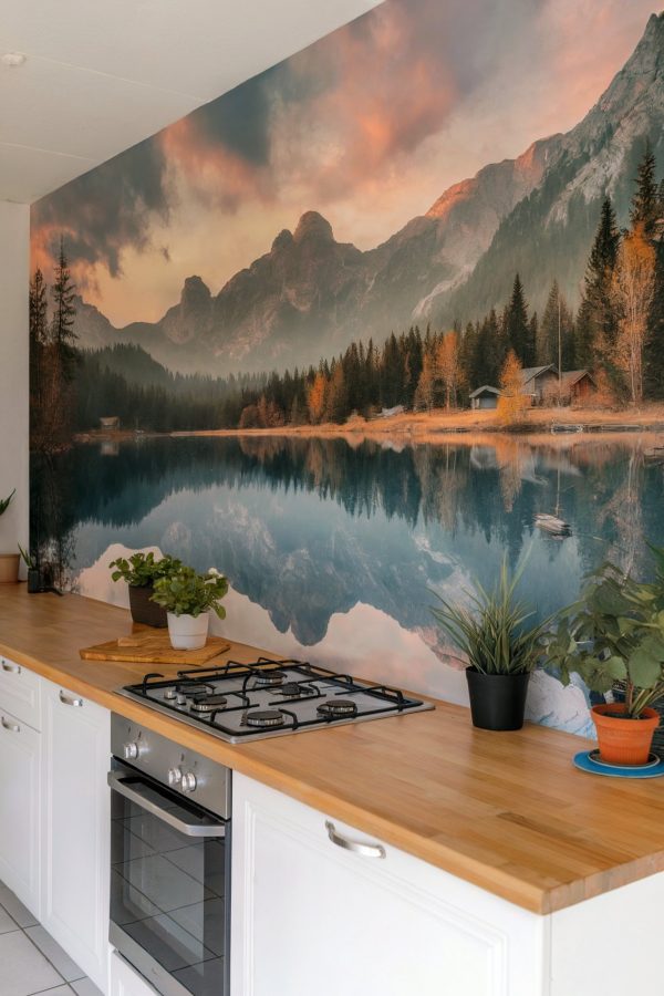 23 Kitchen Wallpaper Ideas to Add Personality and Character to Your ...