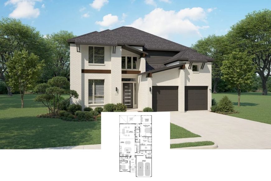 Single-Story 3-Bedroom The Pemberton Home (Floor Plan)