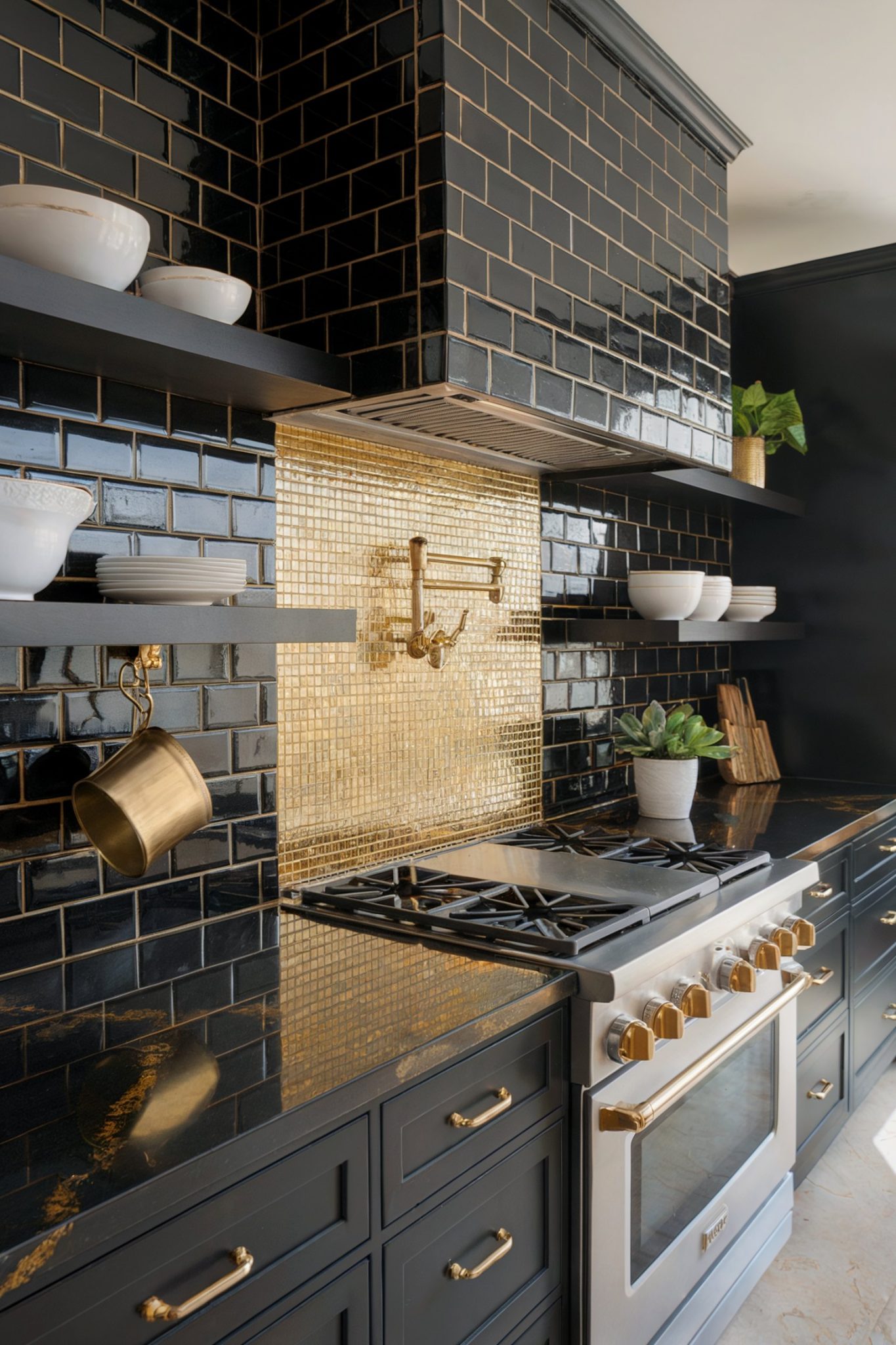 16 Bold Black and Gold Kitchen Ideas for a Sophisticated Look