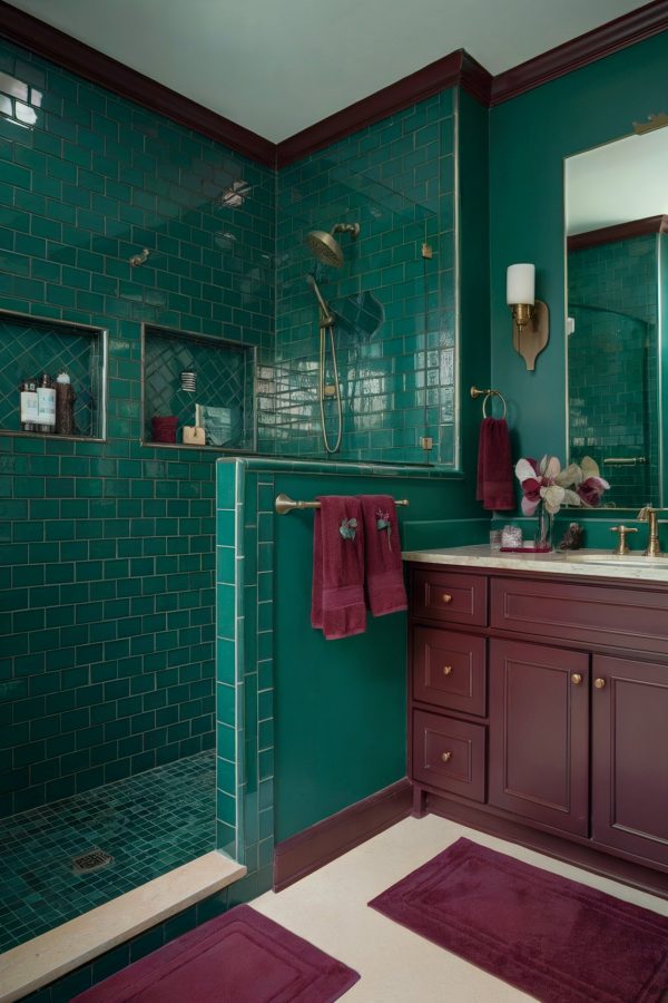 Make a Statement with These 21 Bold Burgundy Bathroom Designs – Home ...