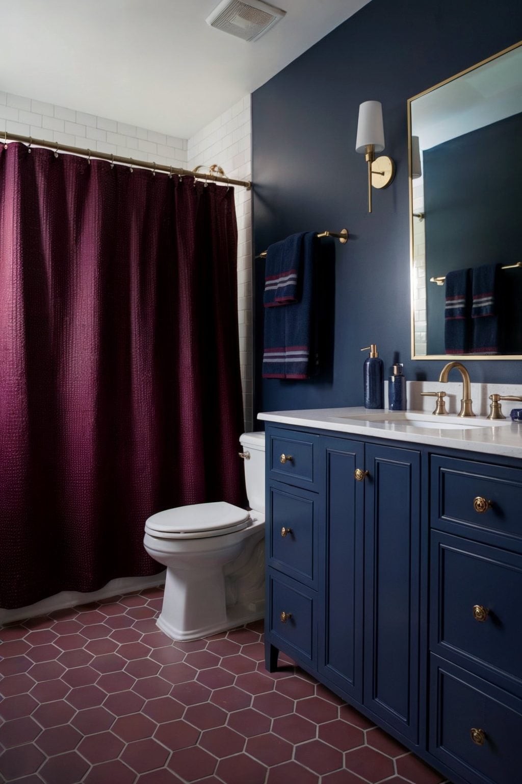 Make a Statement with These 21 Bold Burgundy Bathroom Designs – Home ...