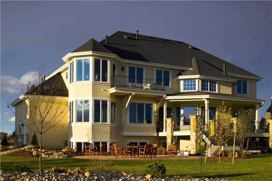 5-Bedroom European-Style Country Home with Balcony and Finished ...