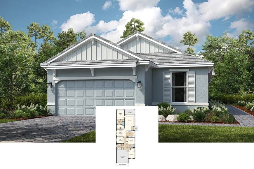 Single-Story 4-Bedroom Luxurious Mediterranean Home (Floor Plan)