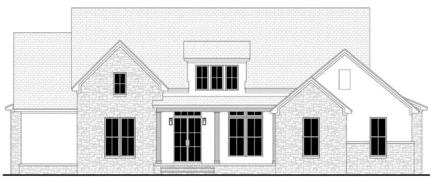 Transitional 4-Bedroom Corrine Farmhouse with Front Porch and Open ...