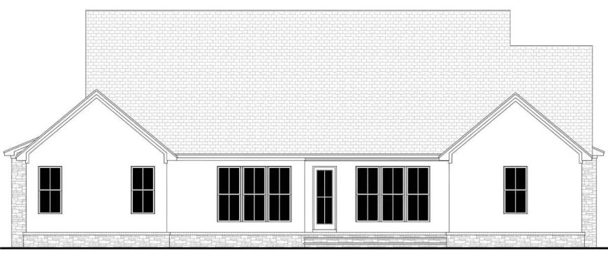 Transitional 4-Bedroom Corrine Farmhouse with Front Porch and Open ...
