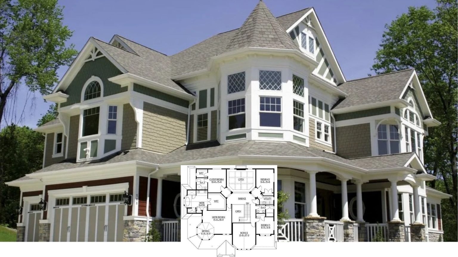 3-Bedroom Two-Story Post Frame Barndominium (Floor Plan)