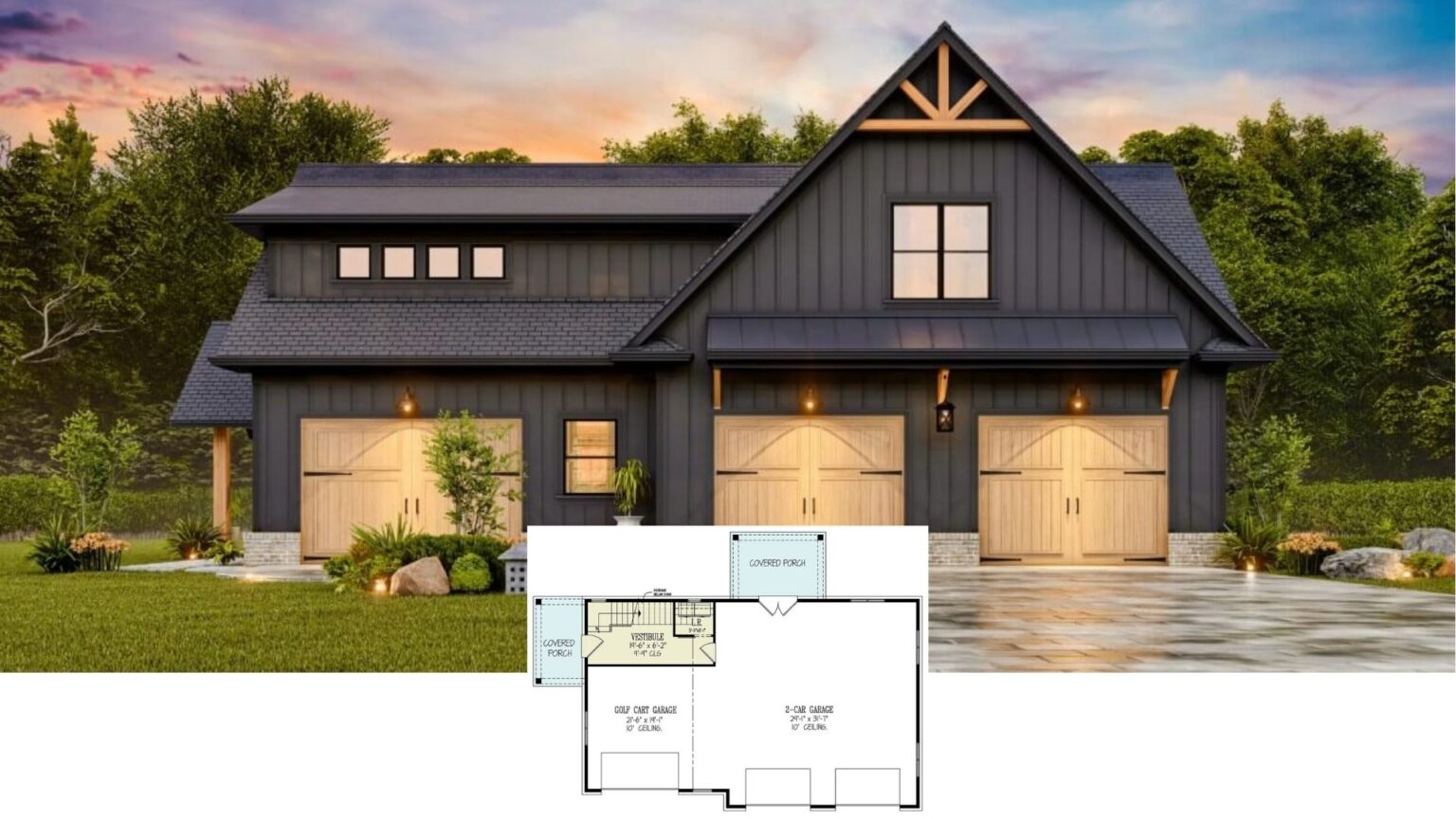 Two-Story Ultra Modern H-Shaped Home with 3 Bedrooms and a Courtyard ...