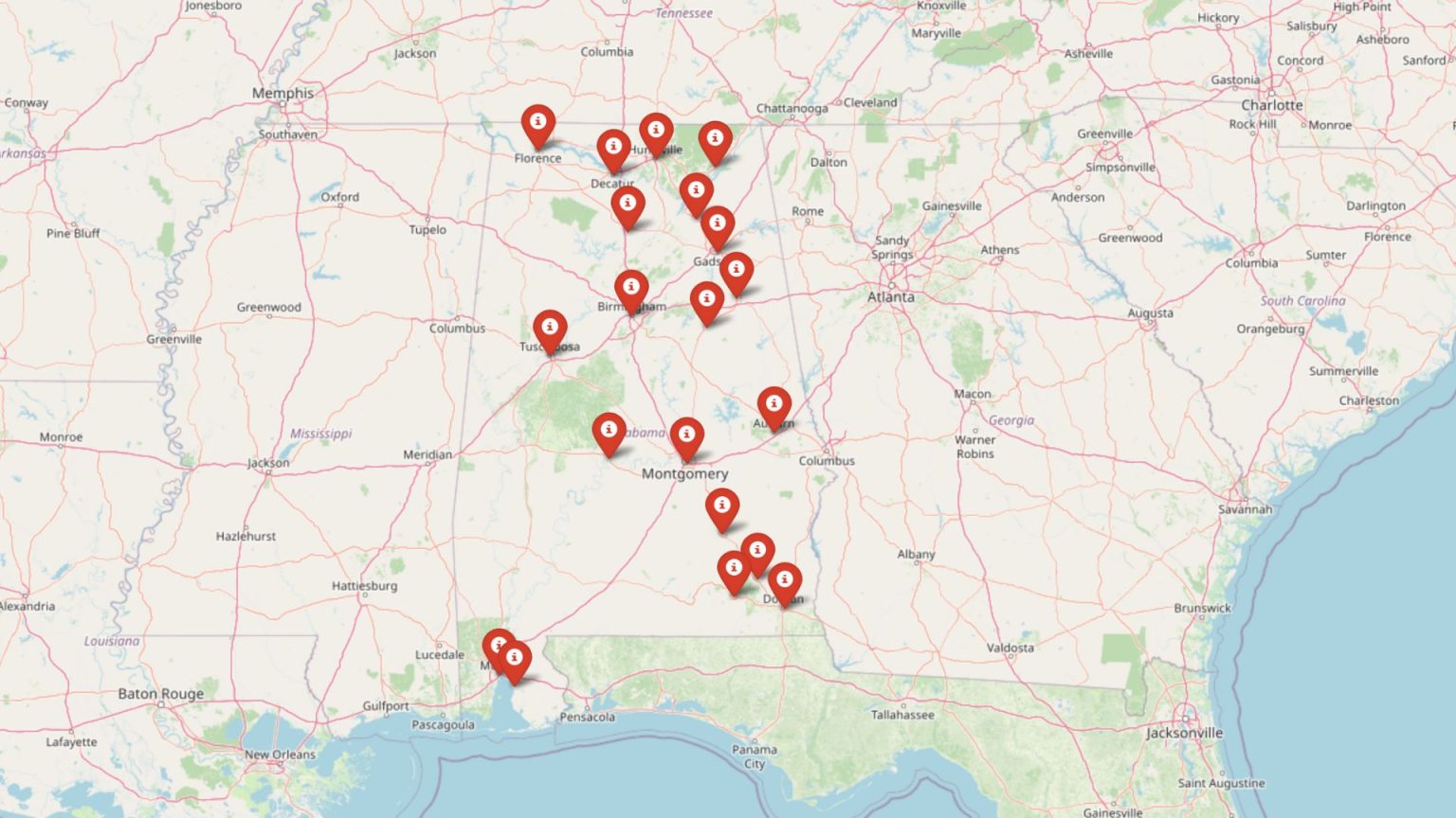 10 of the Most Secluded Towns in Alabama
