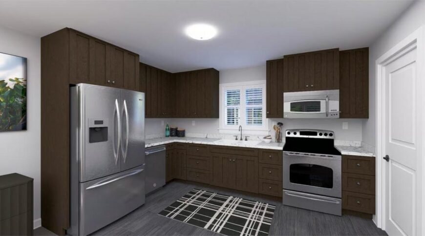 Traditional 2-Bedroom ADU with Open Living Space and Covered Front ...