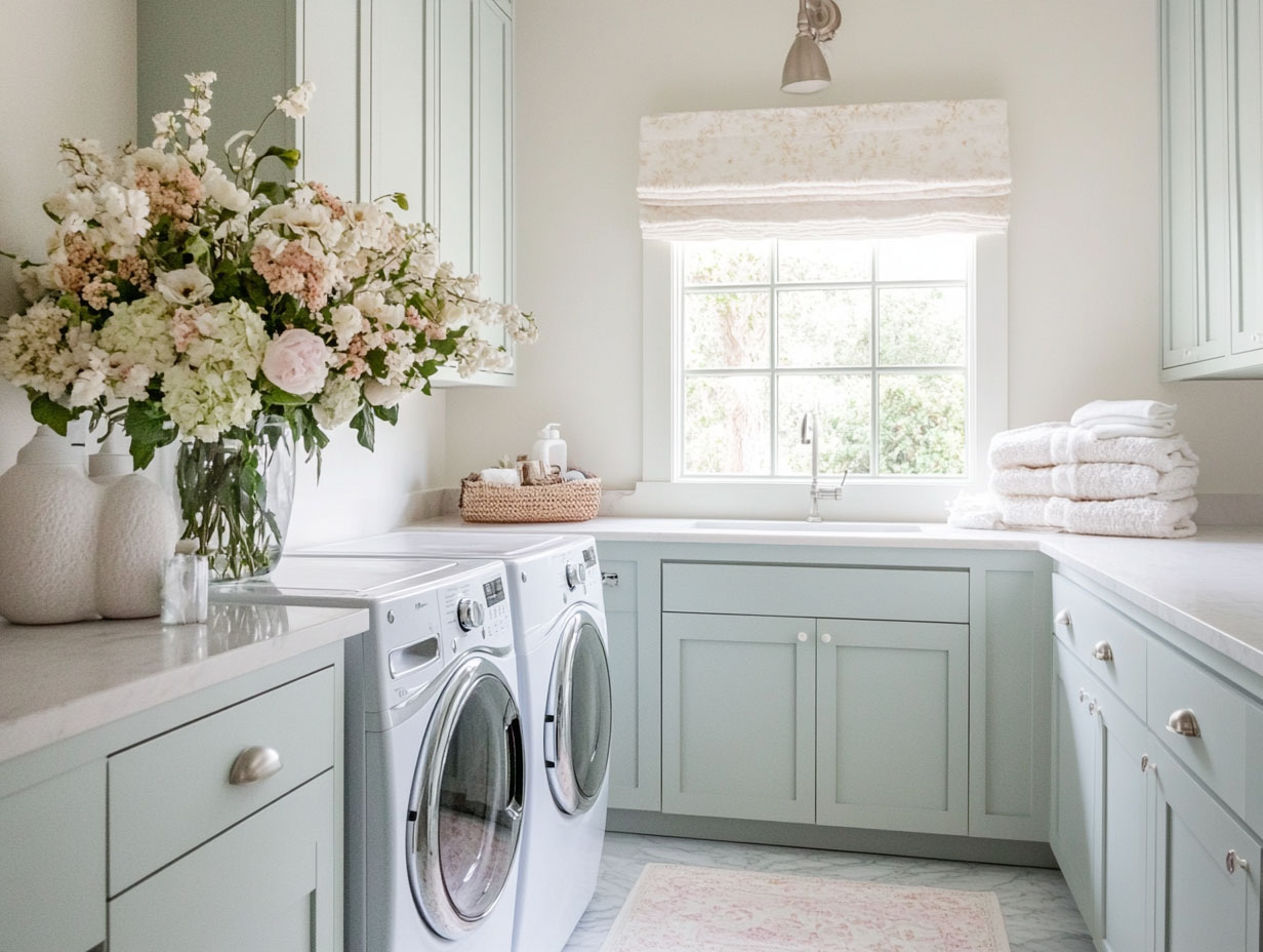 Who Says Laundry Can’t Be Chic? 15 Feminine Laundry Rooms That Feel ...