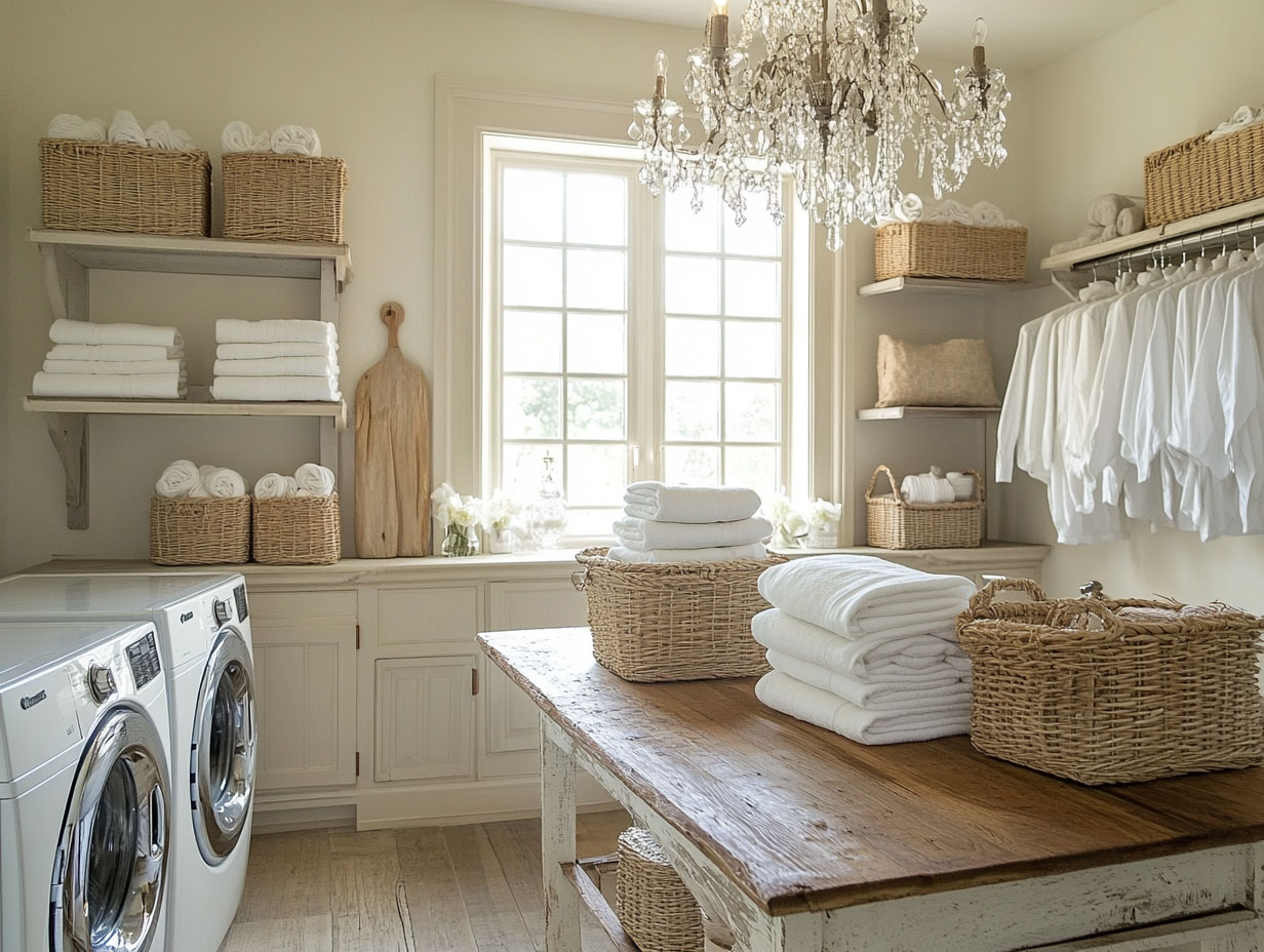 Who Says Laundry Can’t Be Chic? 15 Feminine Laundry Rooms That Feel ...