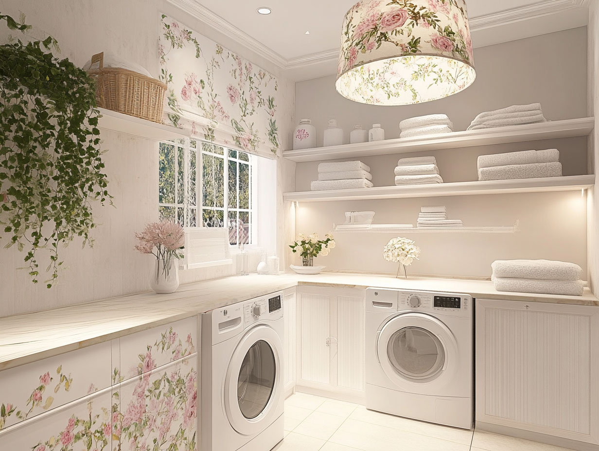 Who Says Laundry Can’t Be Chic? 15 Feminine Laundry Rooms That Feel ...