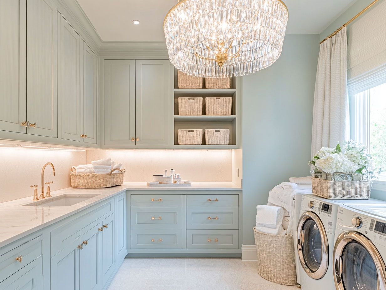 Who Says Laundry Can’t Be Chic? 15 Feminine Laundry Rooms That Feel ...