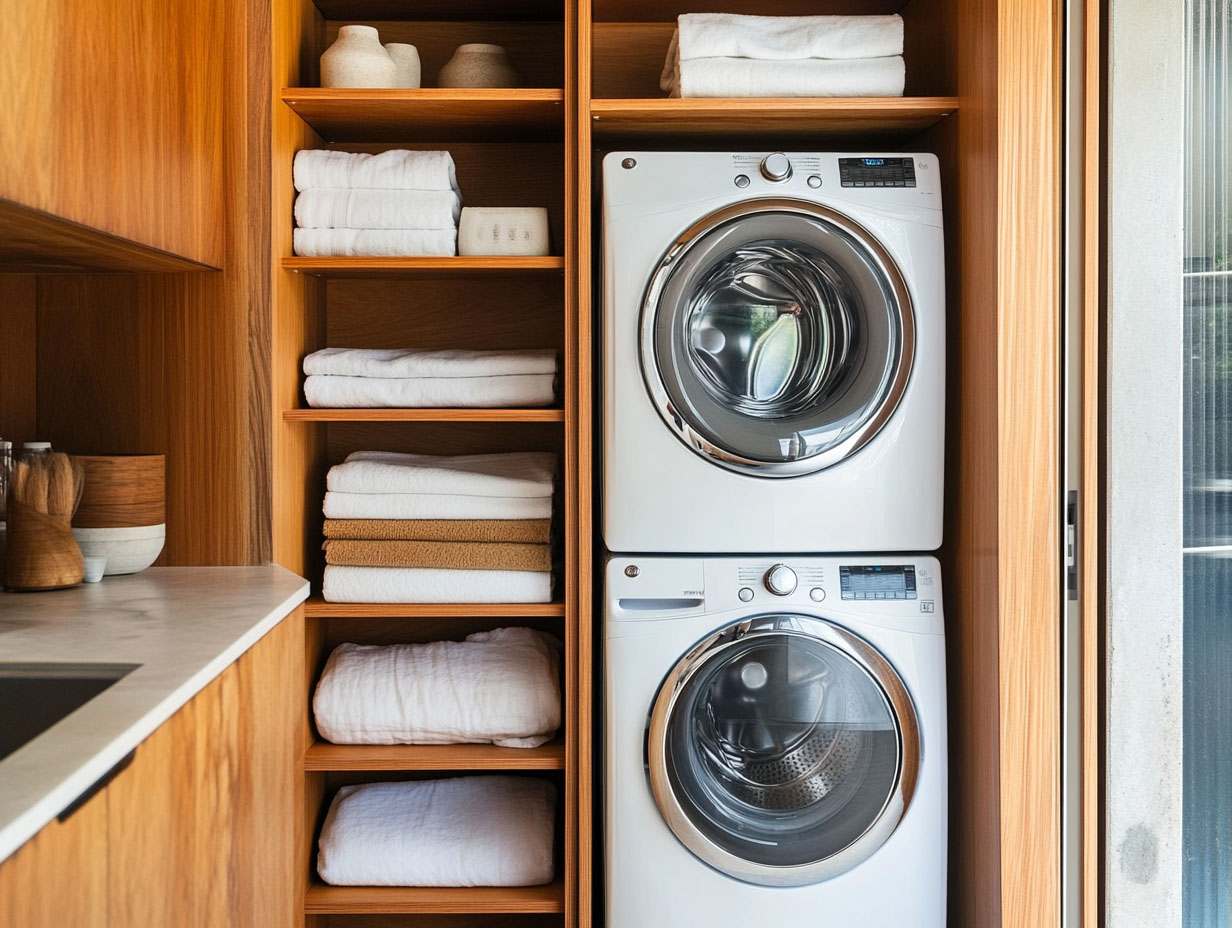 Tight on Space? 15 Small Laundry Room Ideas That Keep Things Organized ...