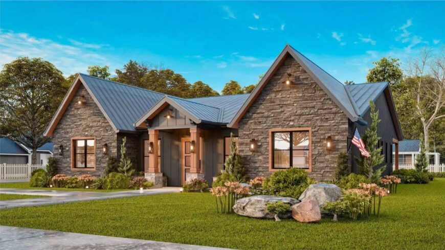 3-Bedroom Windmere Modern Ranch for a Corner Lot with Open-Concept ...