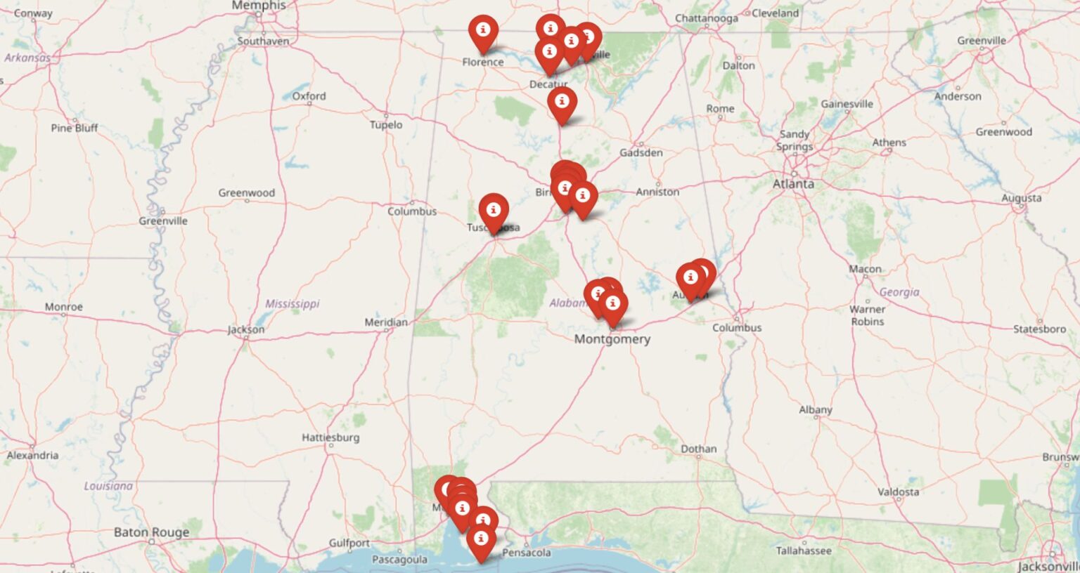 10 of the Most Secluded Towns in Alabama