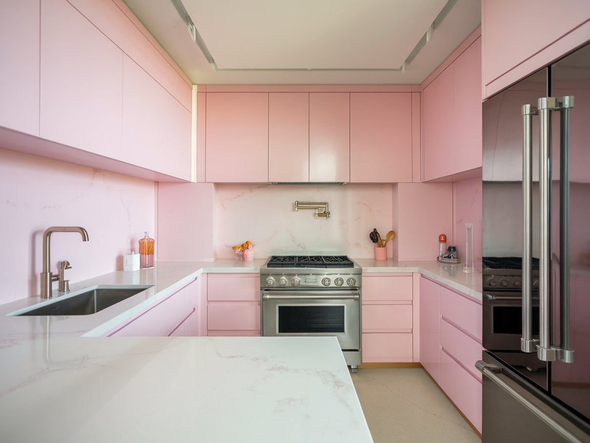 15 Pink Kitchen Designs That Prove Pink Can Be Elegant – Home Stratosphere