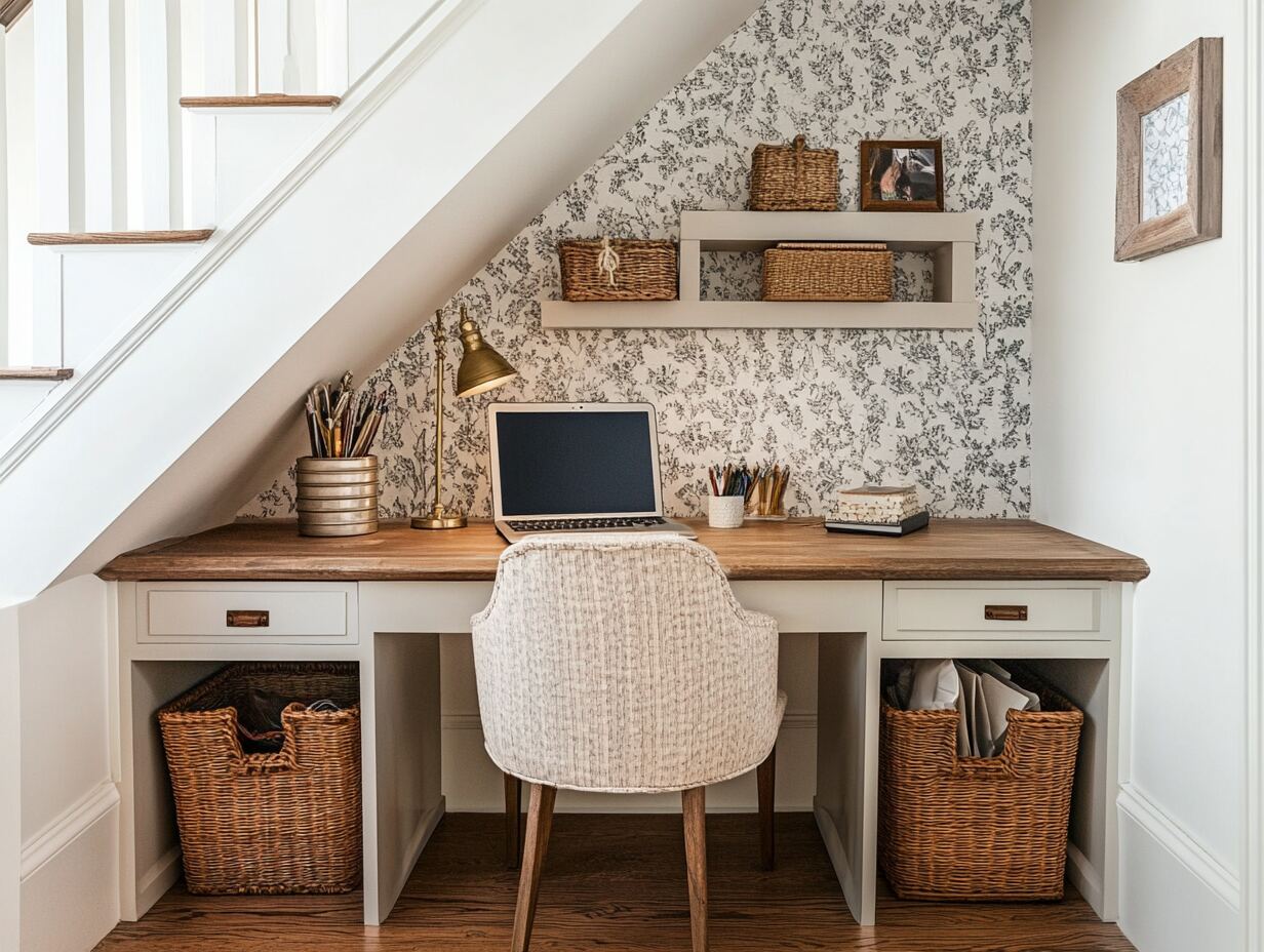 Work in Style! 15 Farmhouse Home Office Designs for a Cozy Workspace ...