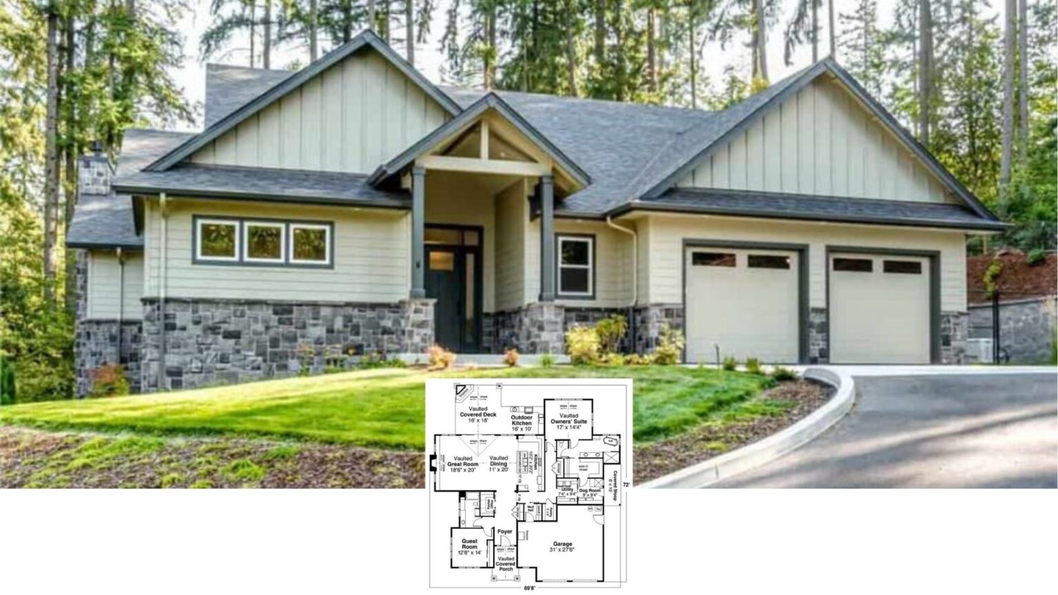 Introducing this Picture Perfect 2-Bedroom Cabin with Loft (Floor Plan)