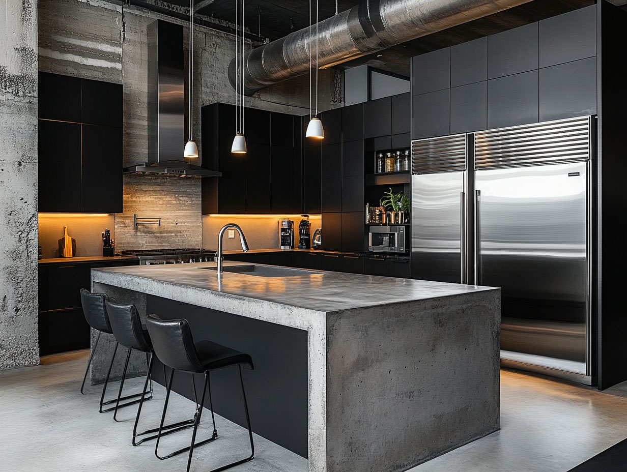 15 Stylish Loft Apartment Kitchens That Blend Function and Design ...