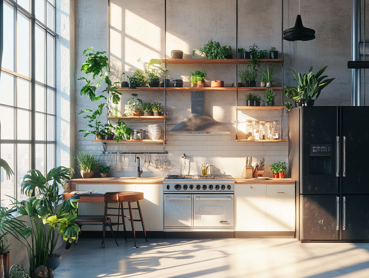 15 Stylish Loft Apartment Kitchens That Blend Function and Design ...