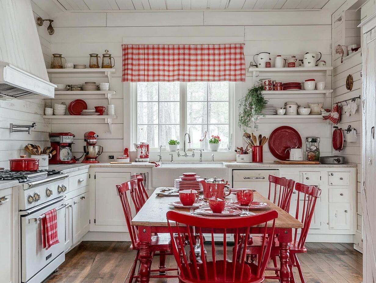 Love a Striking Kitchen? These 15 White and Red Designs Are Stunning ...