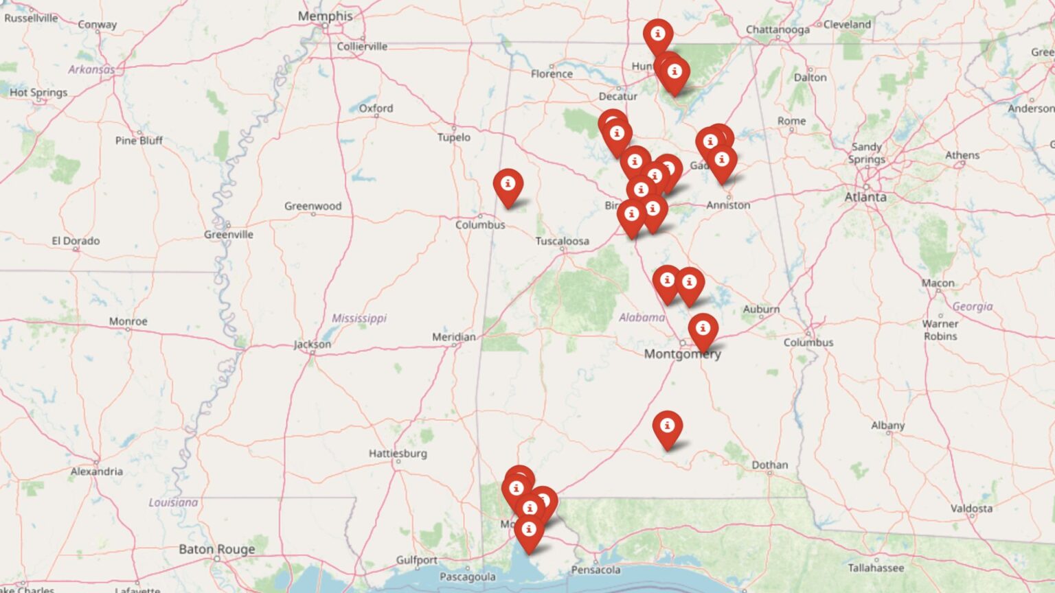 10 of the Most Secluded Towns in Alabama