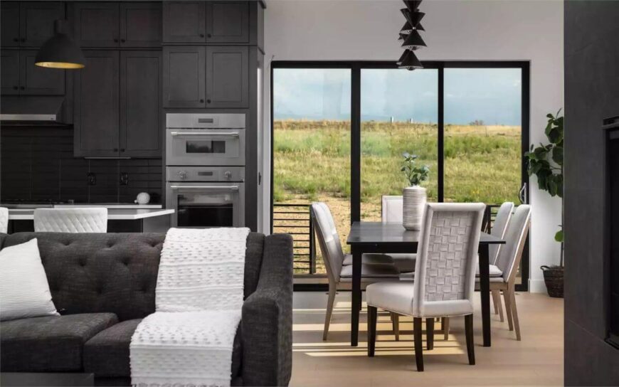Transitional-Style 2-Bedroom Grassland Home for a Sloped Lot with Wet ...