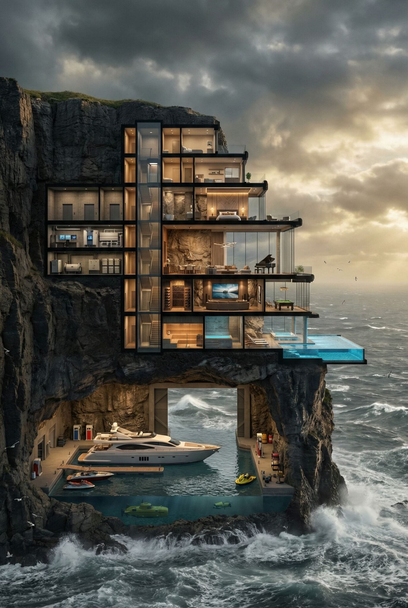 I Asked AI To Design 18 Different Bunker Designs for My Family to Live ...