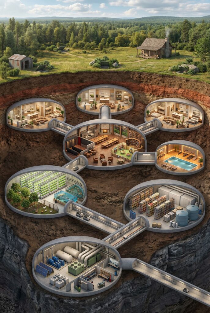 I Asked AI To Design 18 Different Bunker Designs for My Family to Live ...