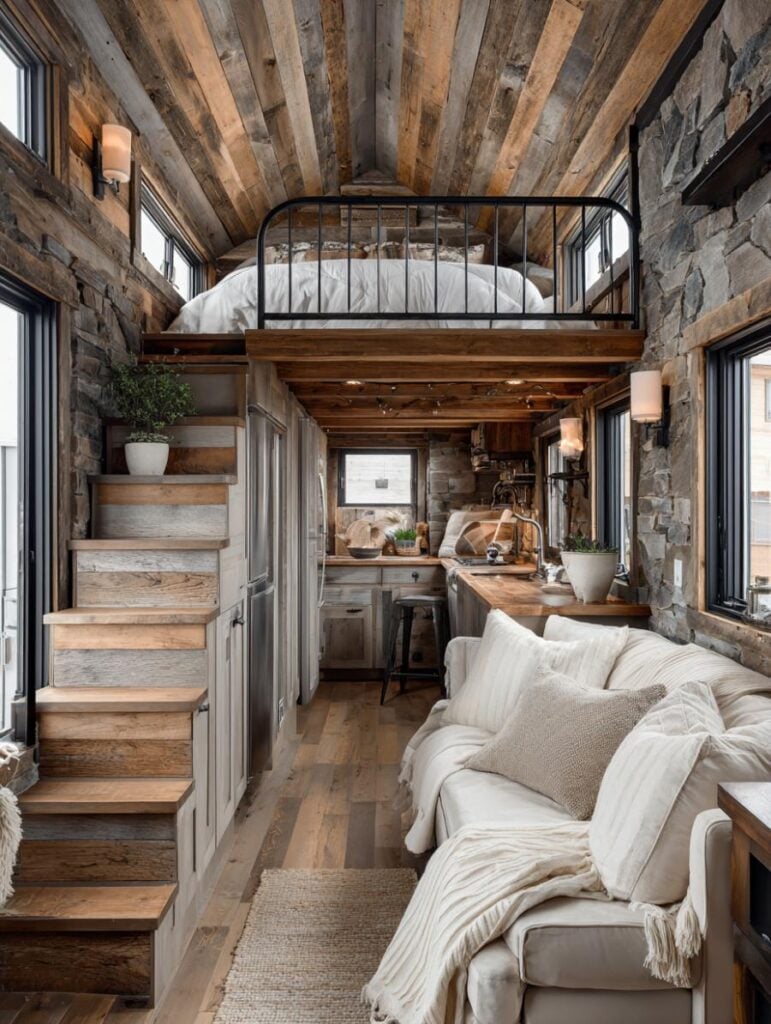 42 Truly Spectacular Farmhouse-Style Tiny Home Interiors – Home ...