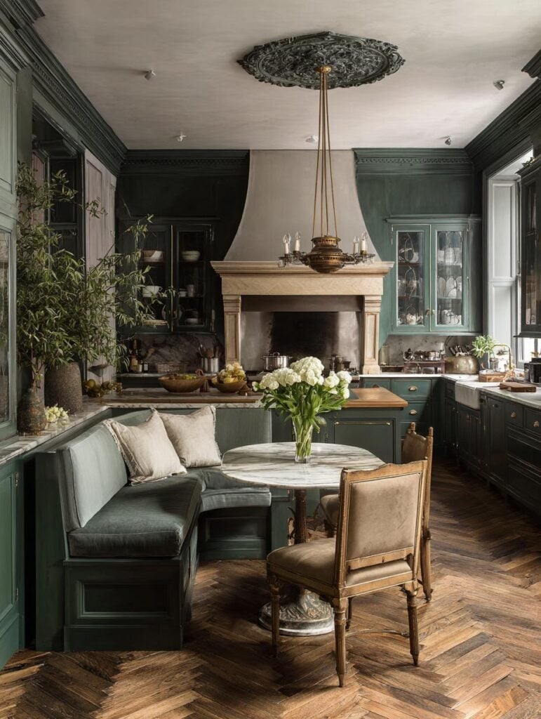 35 of the Ultimate Trending Green Parisian Chic Kitchen Designs for ...