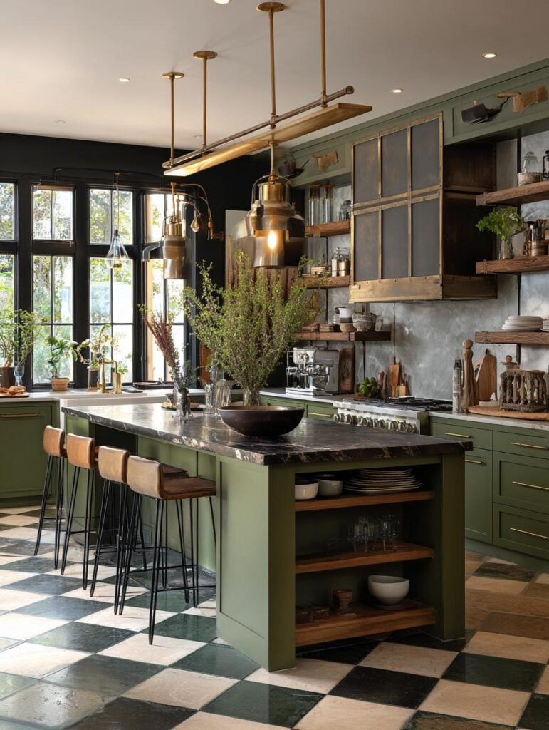 35 of the Ultimate Trending Green Parisian Chic Kitchen Designs for ...