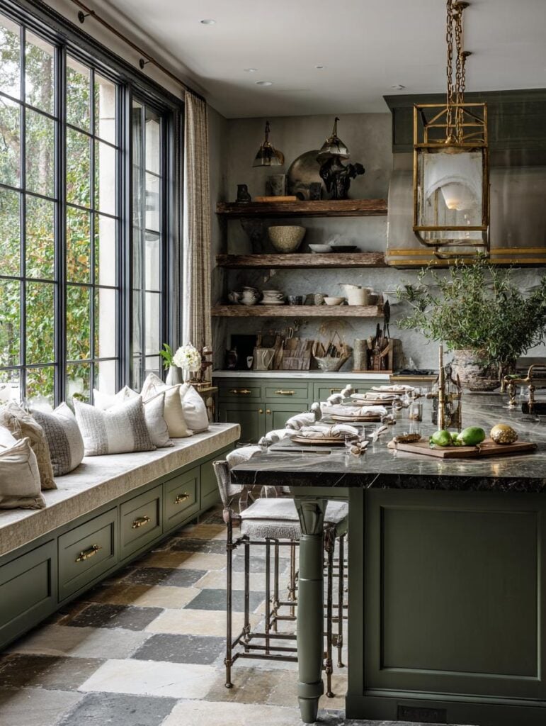 35 of the Ultimate Trending Green Parisian Chic Kitchen Designs for ...