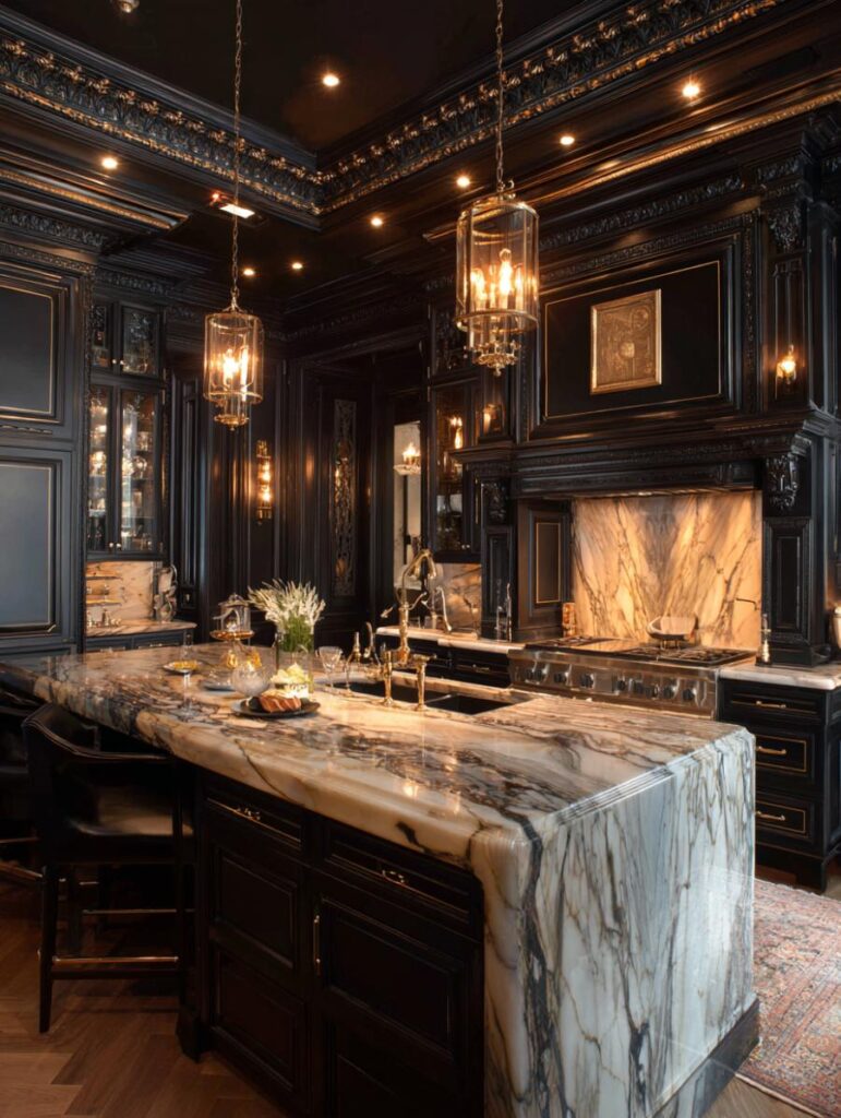40 High-End Black Kitchens Poised to Define Luxury Living in 2026 ...
