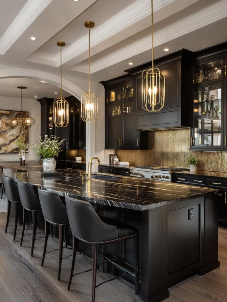 40 High-End Black Kitchens Poised to Define Luxury Living in 2026 ...