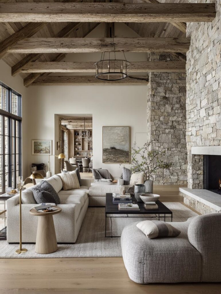 40 Luxury $100K+ Rustic Transitional Living Rooms – Home Stratosphere