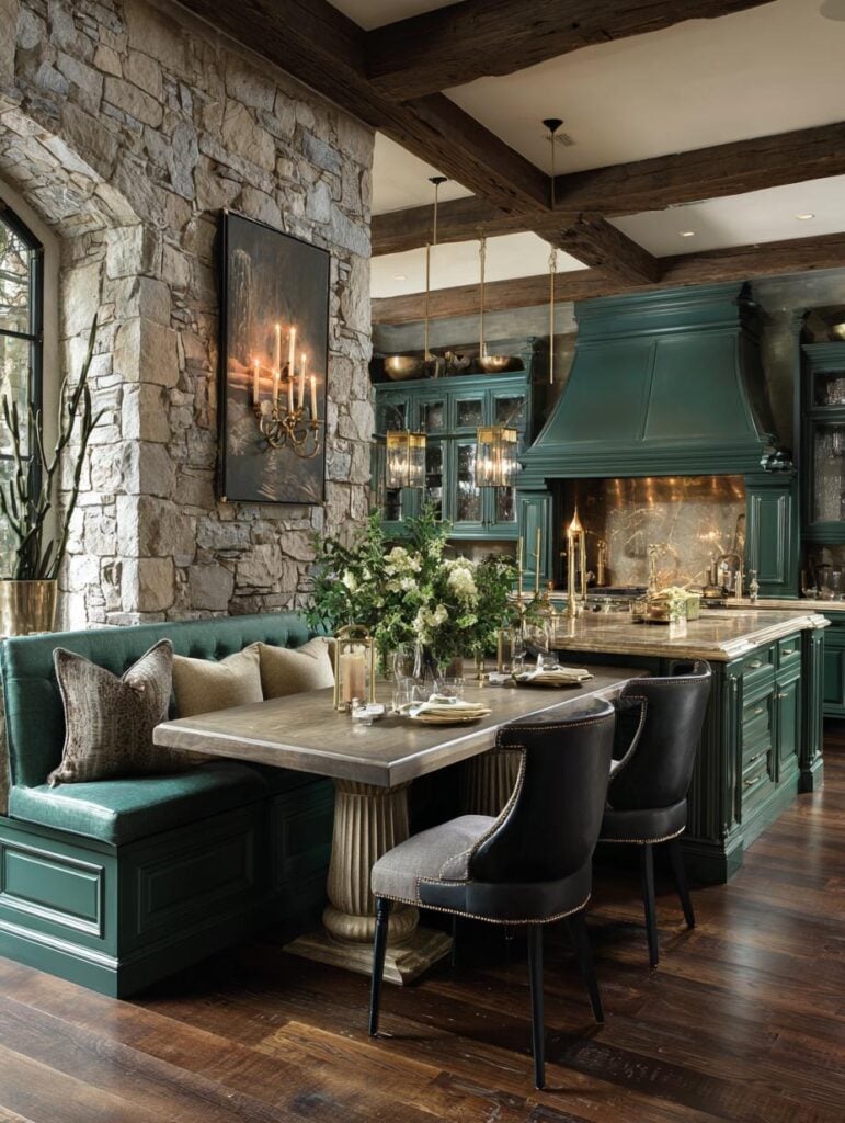 35 of the Ultimate Trending Green Parisian Chic Kitchen Designs for ...