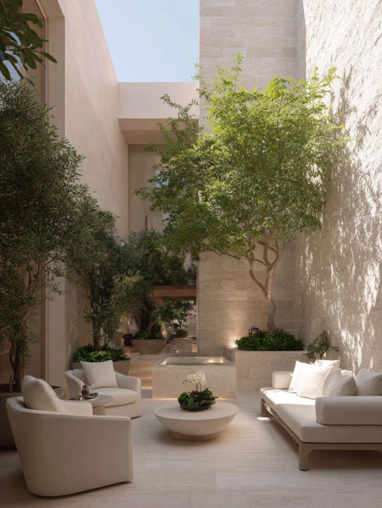 40 Serene Enclosed Luxury Courtyard Designs for Homeowners Who Love ...