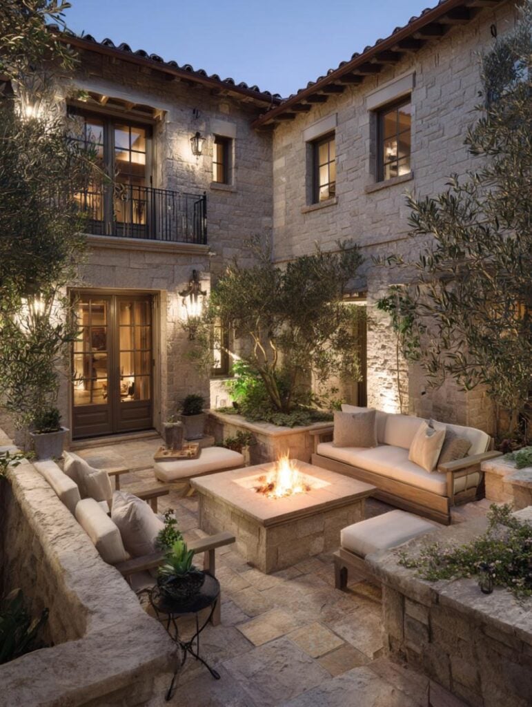 40 Serene Enclosed Luxury Courtyard Designs for Homeowners Who Love ...