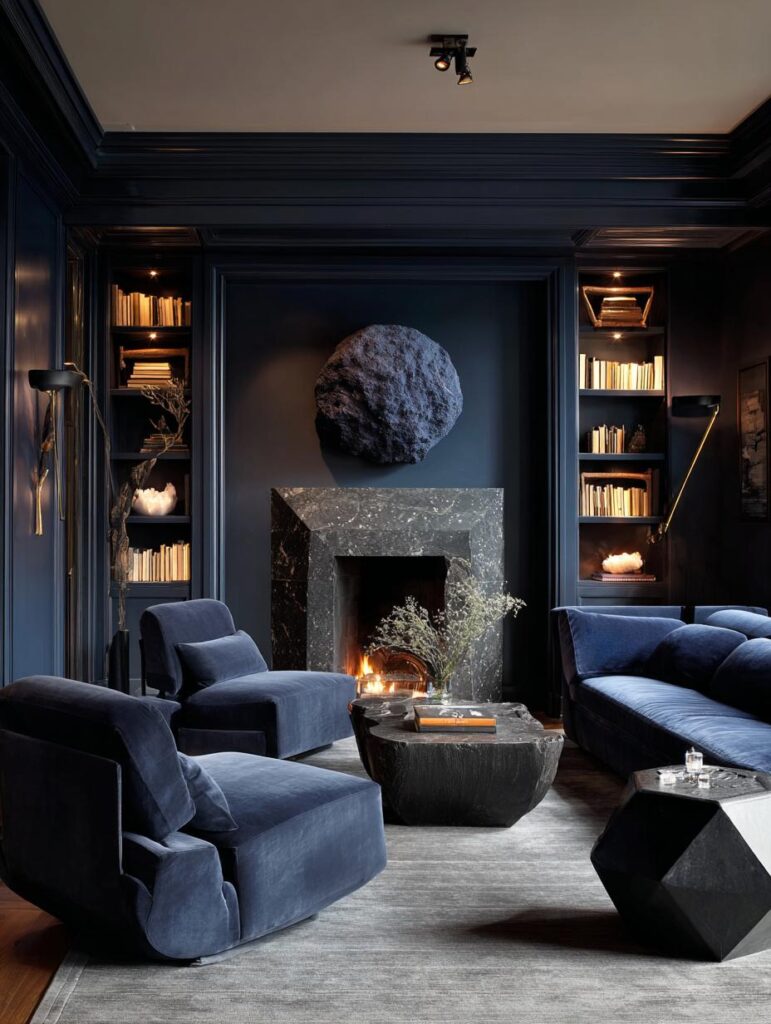37 Trending Navy Blue Living Room Designs that Quietly Signal Expensive ...