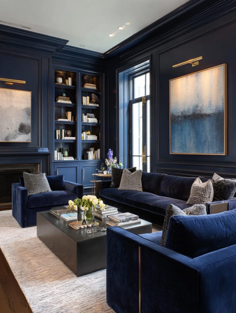 37 Trending Navy Blue Living Room Designs that Quietly Signal Expensive ...