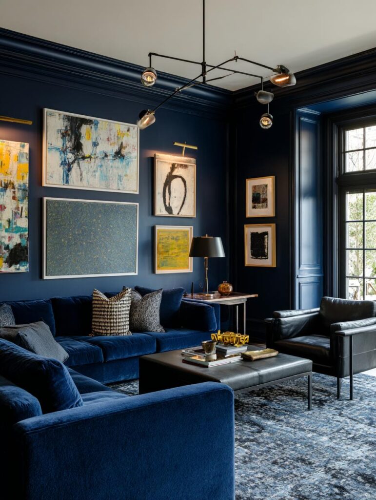 37 Trending Navy Blue Living Room Designs that Quietly Signal Expensive ...